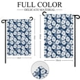 Blue Flower Garden Flag 28x40 Inch Retro Country Farmhouse Blue Floral ...