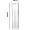 10 Pcs Clear Coin Storage Tubes,Bexikou 25mm Plastic Coin Tubes ...