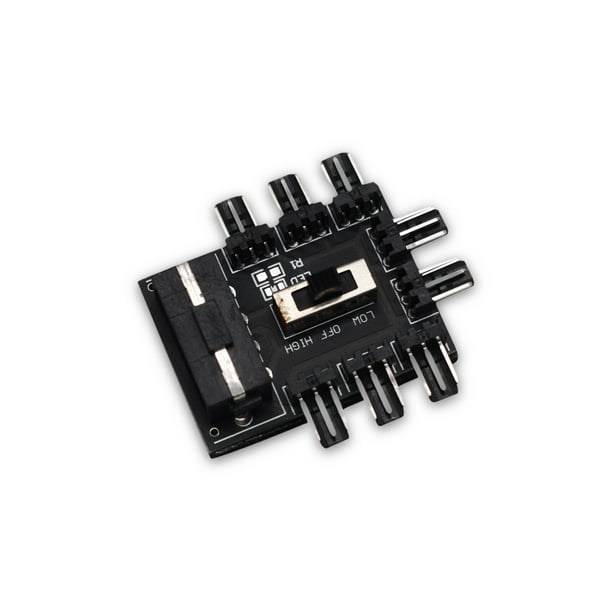 Computer Motherboard Fan Hub Cooler Splitter Connector Extension PC 12V ...