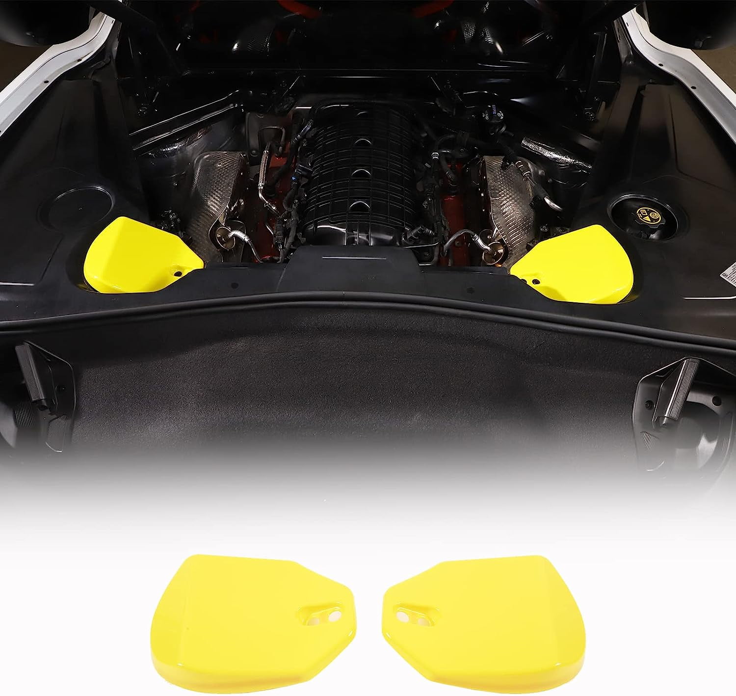 TINKI Front Strut Tower Cover Compatible with Chevrolet Corvette C8 ...