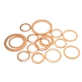 99.9% Pure Copper Ring Seals Gaskets Kit DIN7603 Metric Sizes M3 M4 M5 ...
