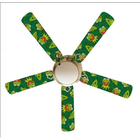 888 Cool Fans F52-0001074 52 in. Muppets Kermit the Frog 5-Blades White ...