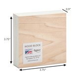 CounterArt "Whole Heart" Artistic Solid Wood Block Sign 3.75” Square ...