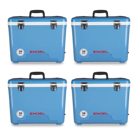 Engel Coolers 30 Quart Lightweight Insulated Cooler Drybox, Arctic Blue ...