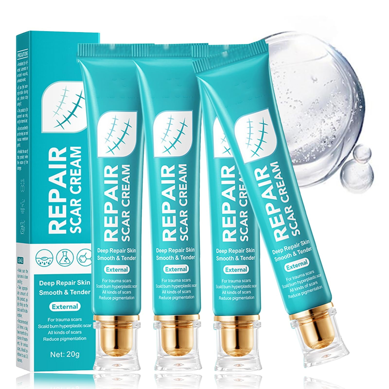 Crema para cicatrices EDVKLNG Crema reparadora de cicatrices 20 g para ...