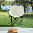 2-Pack Folding Camping Chairs, Portable Outdoor Chairs with Side Pocket ...