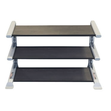 Body Solid - 3 Tier Dumbbell Stand, Vinyl/Neoprene Weight Holder Shelf ...