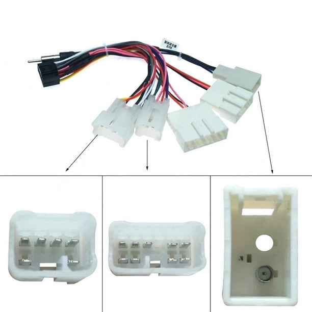 Car Stereo 16 PIN Wiring Harness Connector Adapter For 04+ Toyota ...