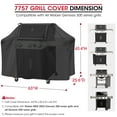 ADIQO Waterproof 63 Inch Grill Cover for Weber Genesis 300 Series and ...