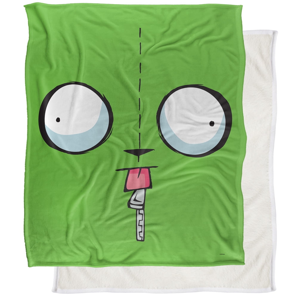 Invader Zim Blanket, 50"x60" Invader Zim Gir Face Silky Touch Sherpa ...