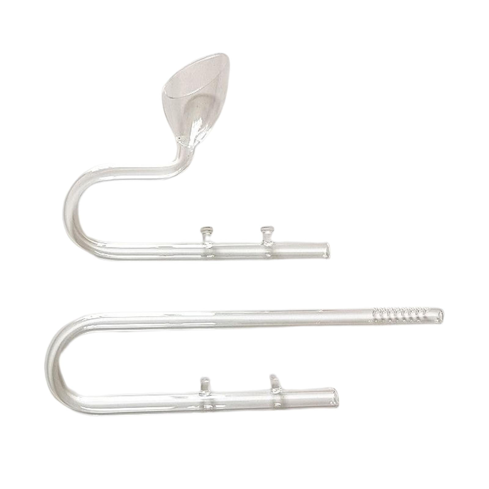 Aquarium 12/16mm Glass Lily Pipe Inflow Outflow The Glass Inlet And ...