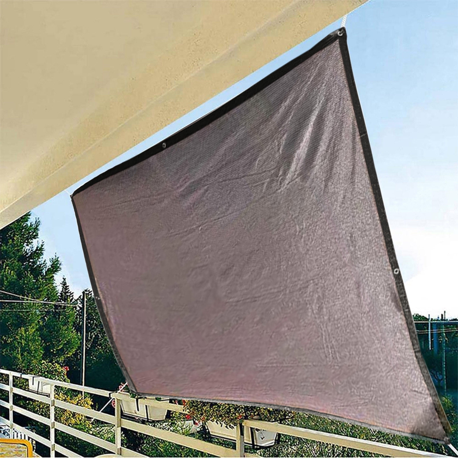 Sun Shade Sails Canopy,6.56x13.12FT Sand Rectangle Shade&Beyond Sun ...