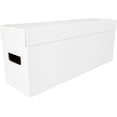 Comic Book Storage Box – 5-Pack Stackable Thick Cardboard Bin with Lift ...
