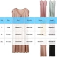 Antinious Ladies Sleeveless Round Neck Soft Ruffle Hem Lightweight ...