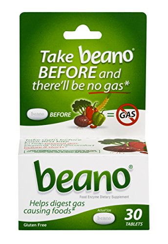Beano Tablets- Take Beano To Help Digest Gas Causing Foods-30 Tablets ...