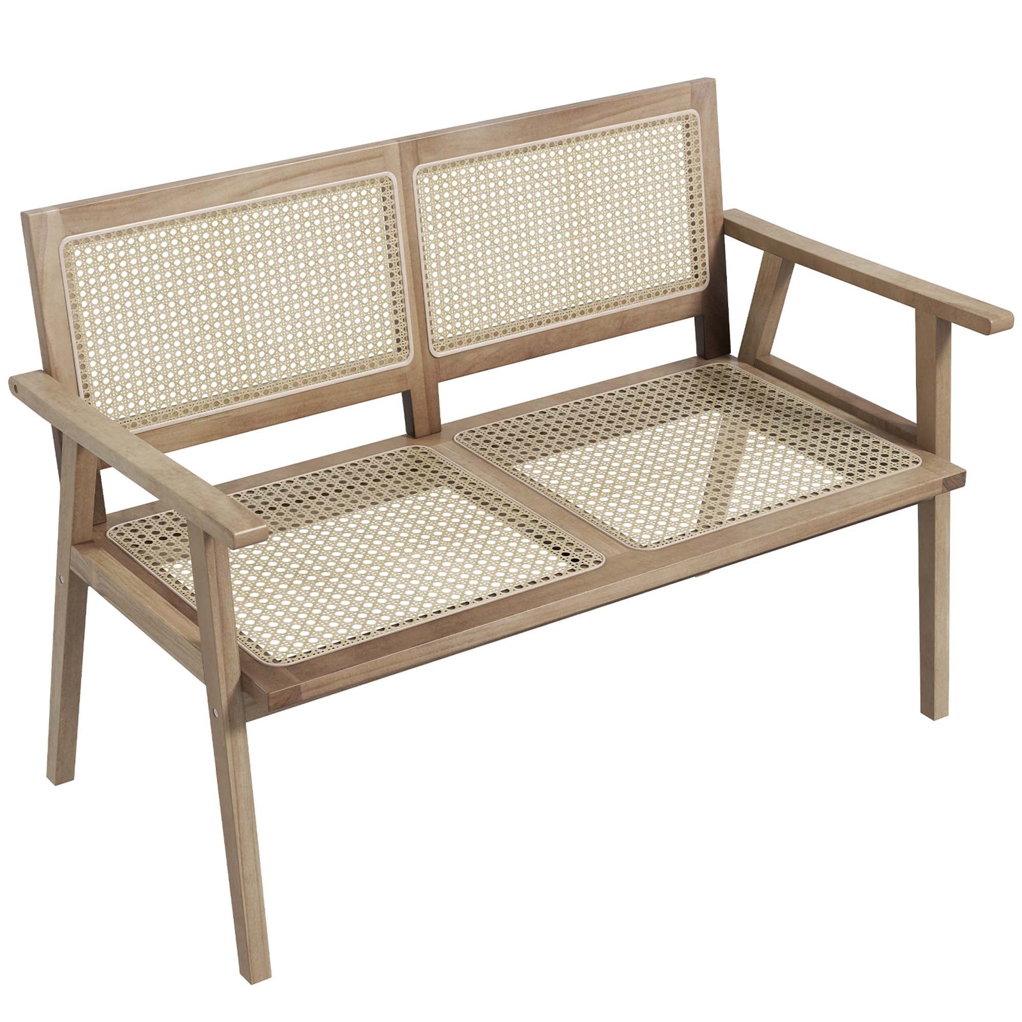 Click here for Costway Indonesia Teak Wood Garden Bench 2-Person... prices