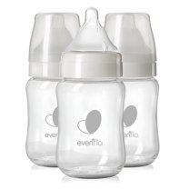 Evenflo Balance+ Wide Neck Baby Bottles, Clear/White, 5oz, 2-Pack ...