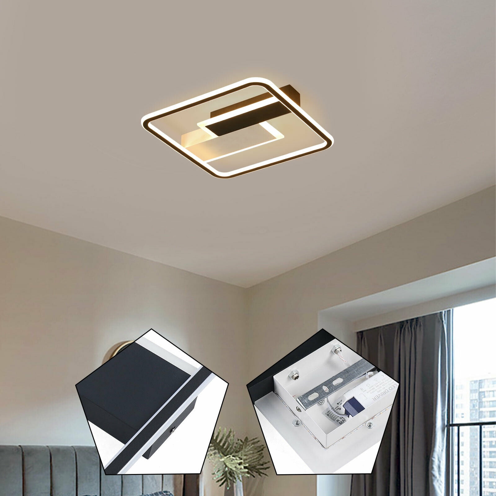 Modern Flush Mount LED Ceiling Light Kitchen Lamp Home Lighting Fixture ...