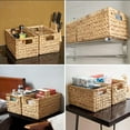 VASGOR Set of 6 Natural Water Hyacinth Woven Storage Baskets 12.6” x 8 ...
