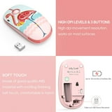 Jelly Comb 2.4G Slim Wireless Mouse with Nano Receiver (Flamingo ...