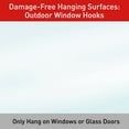 Command Outdoor Clear Window Hook, Large, 1 Hook, 2 Strips/Pack ...