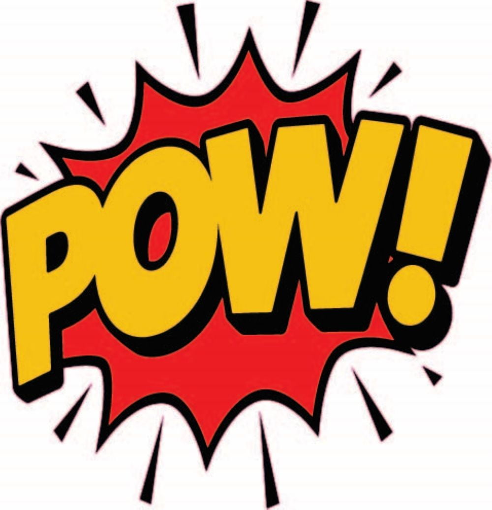 Pow Comics Effect Cartoon Character Cartoons Decors Wall Sticker Art ...