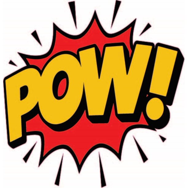 Pow Comics Effect Cartoon Character Cartoons Decors Wall Sticker Art ...