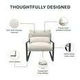 DHP Gatsby Upholstered Sling Accent Chair, Ivory Linen - Walmart.com