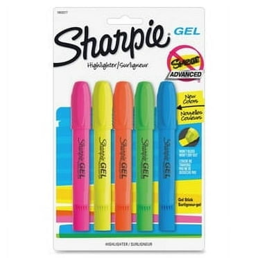 Sharpie Colored Gel Highlighters, Bullet Tip, Assorted Fluorescent ...