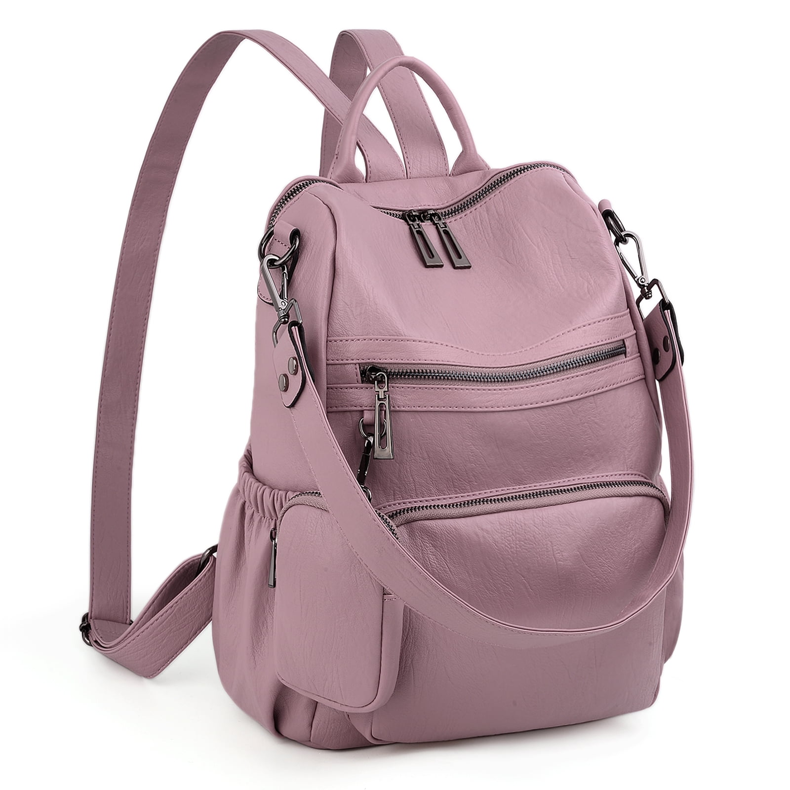 UTO Fashion Backpack Purse for Women Vegan Leather Ladies Large ...