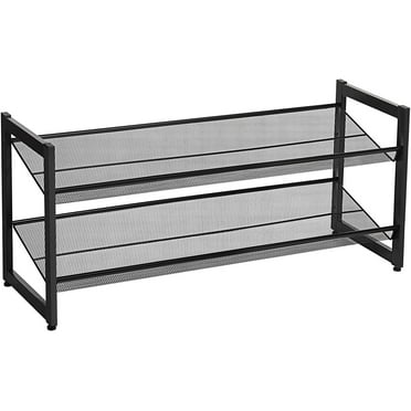 Simplify 10-Tier 50 Pair Shoe Rack, Grey - Walmart.com