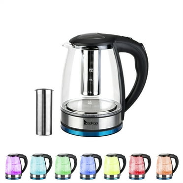 Farberware Royal Glass and Stainless Steel 1.7 Liter Electric Tea ...