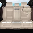 LAONNVIR Seat Covers for Cars Leather Waterproof Universal Fit for Ford ...