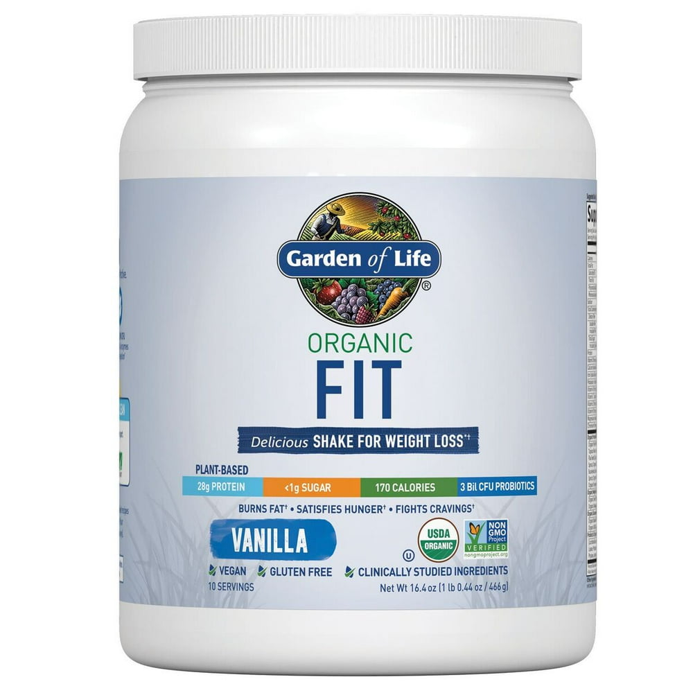 Garden of Life Organic Fit Protein Powder, Vanilla, 28g Protein, 1.0lb ...