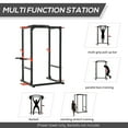 Soozier Power Tower Squat Cage, Adjustable Multi-Function Home Gym ...
