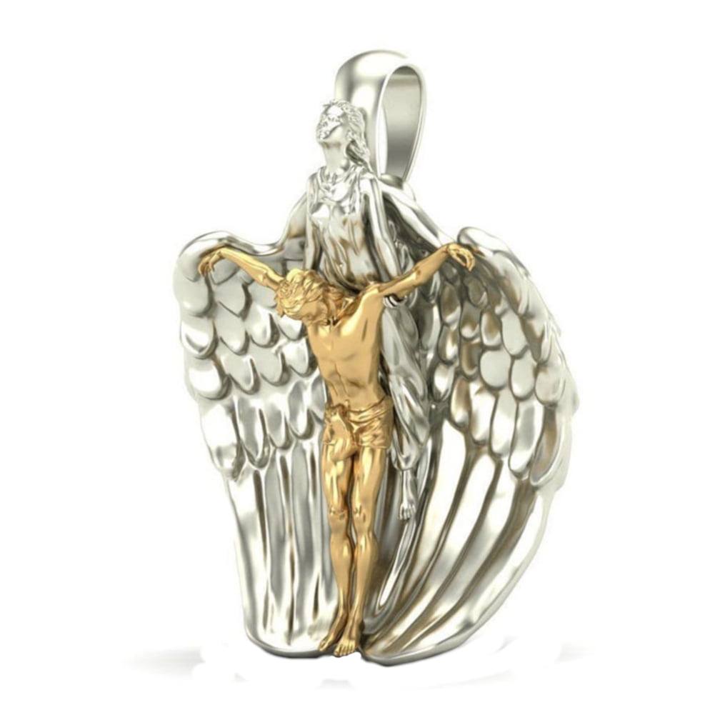 Angel Carry Me Home Silver Gold Plated anti-tarnish Angel Carrying ...
