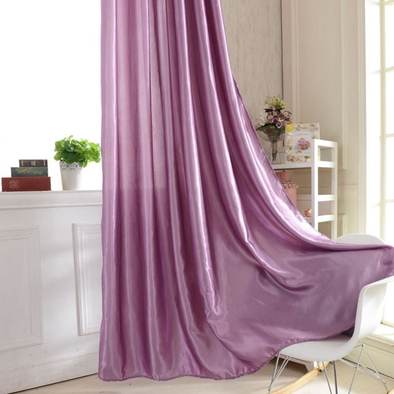 Clearance Solid Colors Blackout Curtains Door Room Ds Decor Modern For ...