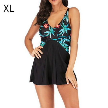 freestylehome Women Swimwear Elastic Printing Bathing Suit Backless ...