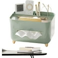 Ckraxd Stylish & Practical Tissue Box Organizer with Non-Slip Pads for ...