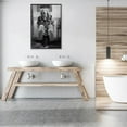 Aefer Black And White Comedy Movies Canvas Print Modern Funky Bathroom