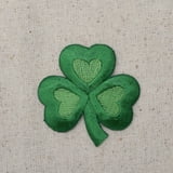 Medium - Green - Irish Shamrock/Clover - Iron on Patch, Embroidered ...