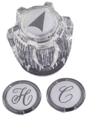 Replacement Faucet Handle With Hot & Cold Index Buttons - Walmart.com