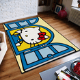 Cartoon Anti-Slip Kitchen Kuromi Hello Kitty Bedroom funny Sanrio Rug ...