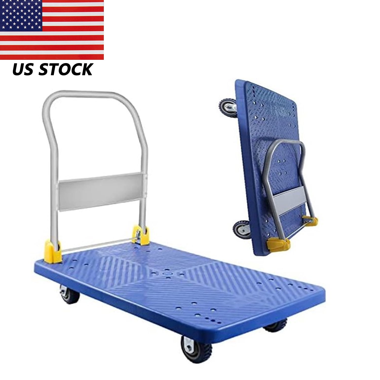 Push Cart Dolly, Moving Platform Hand Truck, Foldable for Easy Storage ...