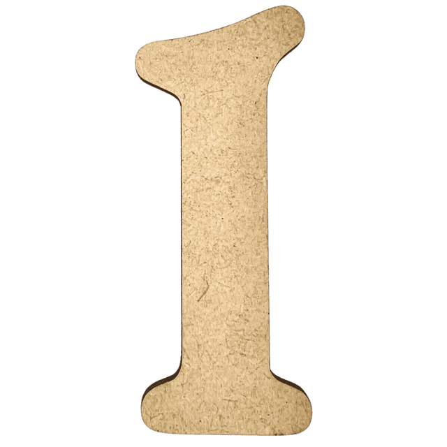 5" Tall MDF Letter I | 1/4" Thick | Krafty Supply Letters | Beltorian ...