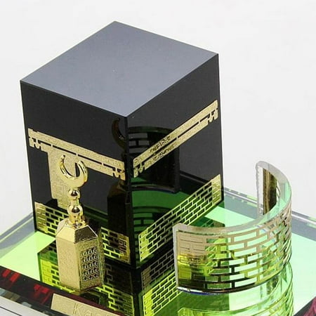 wolftale Muslim Crystal Gilded Kaaba Miniature Model Showpiece Islamic ...