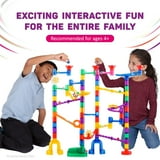Marble Genius Kids Toy Glow Marble Run Building Set - 115 Pieces with ...