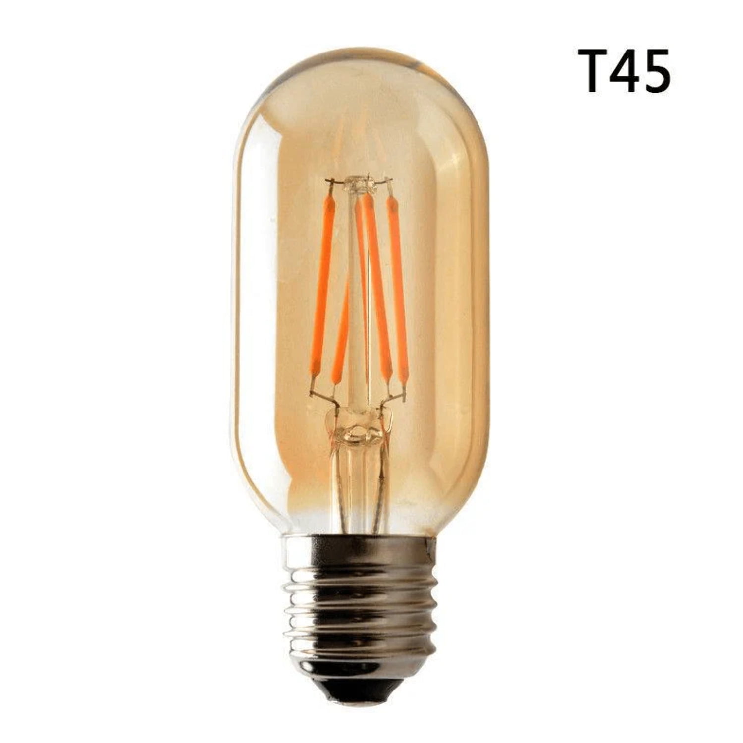T45 4W LED Edison Bulb Warm White Dimmable E26 Vintage LED Filament ...