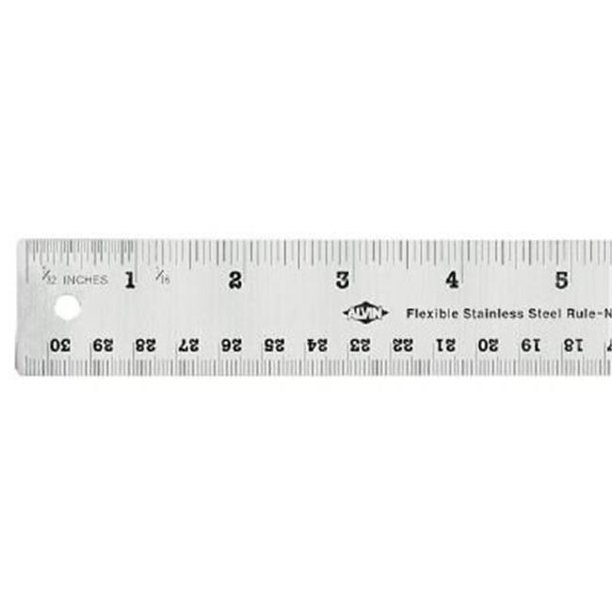 18 in. Flexible Stainless Steel Ruler - Walmart.com - Walmart.com