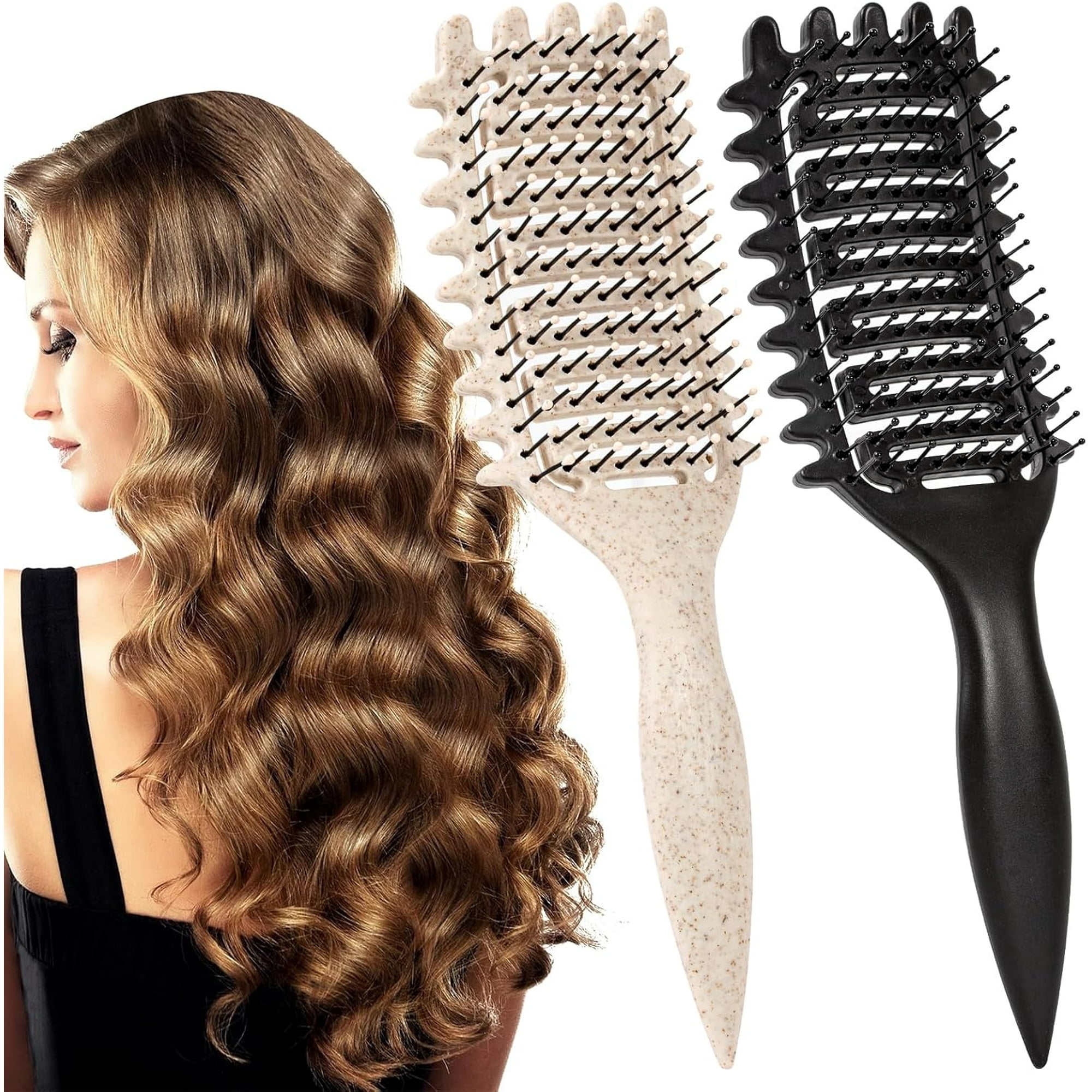 Click here for Bgnaty 2pcs Curly Hair Brush  Anti-Pull Curly Hair... prices